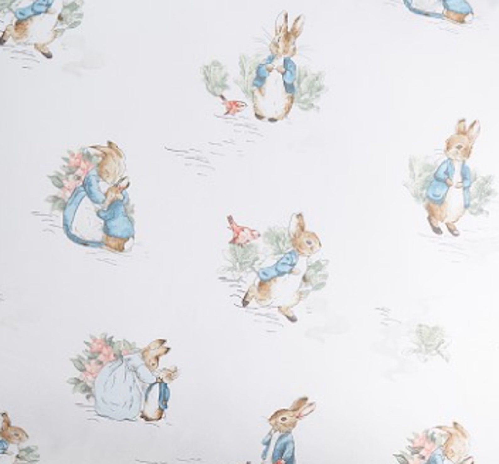 Peter Rabbit Fabric Storage Laundry Hamper Toy Nursery Fabric - Etsy