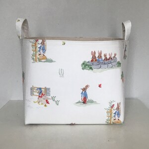Peter Rabbit Storage Basket, Nursery Organizer, Canvas Storage Basket ...