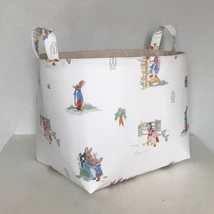 Peter Rabbit Storage Basket, Nursery Organizer, Canvas Storage Basket ...