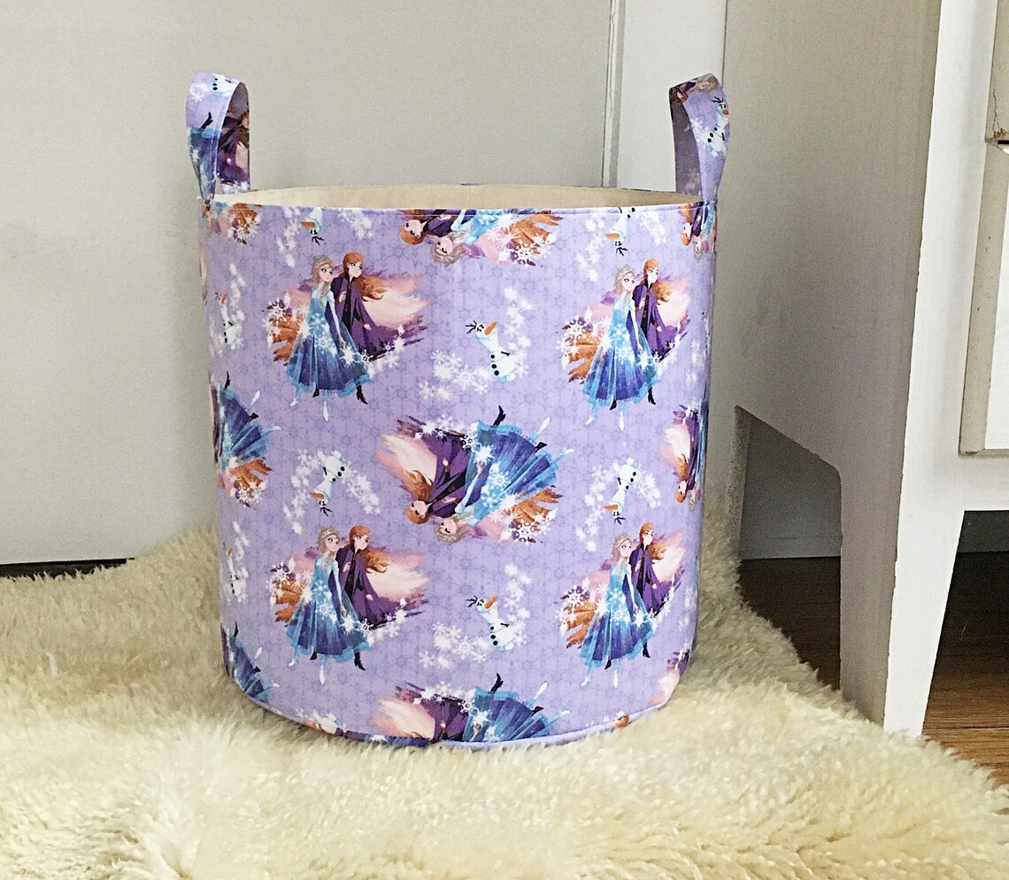 Disney Frozen II Hamper Toy Nursery Organizer Fabric Storage - Etsy