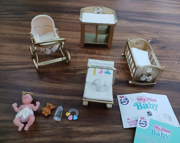 Zuru - My Mini Baby - Redesigned Complete Set - Gold & Ivory - Etsy