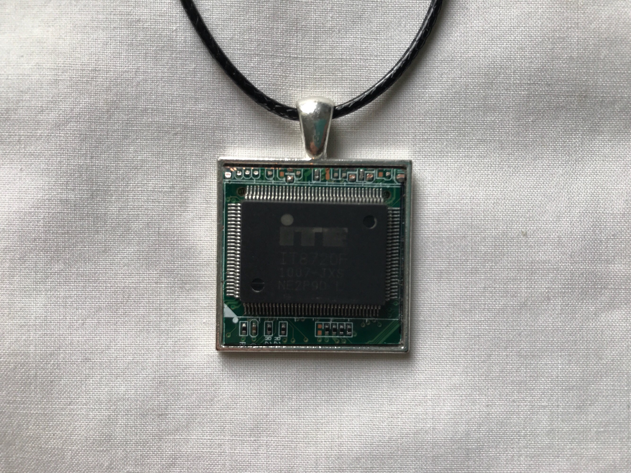 Upcycled Handmade Necklace: Computer Circuit Board Pendant for | Etsy