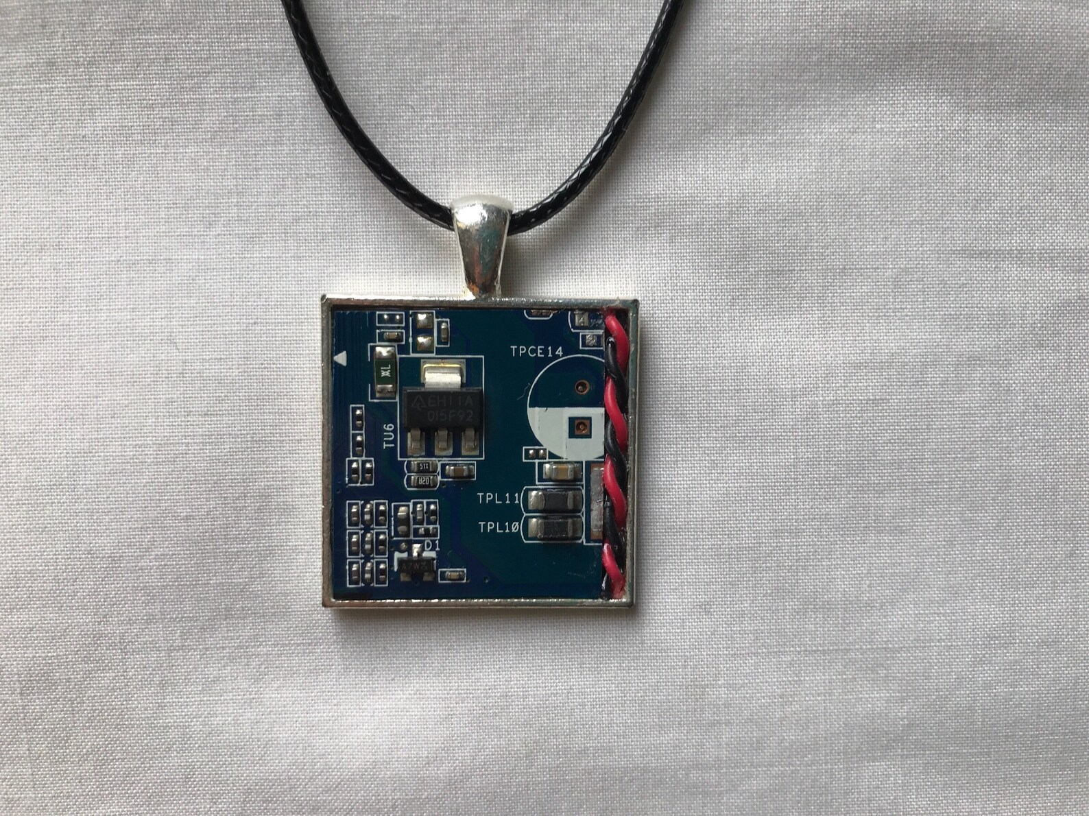 Upcycled Handmade Necklace: Computer Circuit Board Pendant for | Etsy
