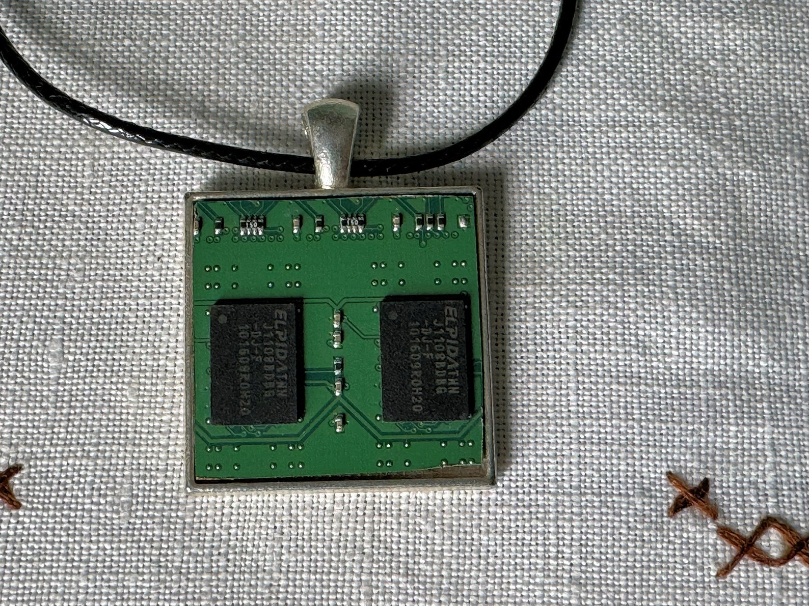 Upcycled Handmade Necklace : Computer Circuit Board Pendant for the ...