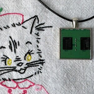 Upcycled Handmade Necklace : Computer Circuit Board Pendant for the ...