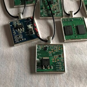 Upcycled Handmade Necklace: Computer Circuit Board Pendant for | Etsy