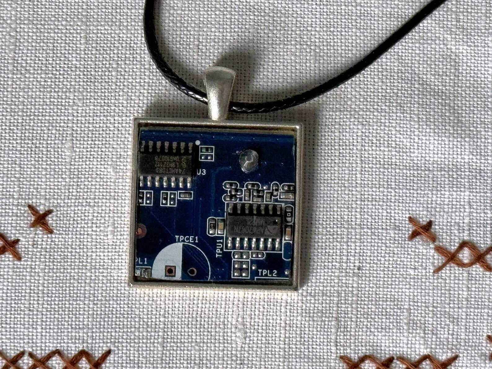 Upcycled Handmade Necklace : Computer Circuit Board Pendant for the ...