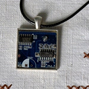 Upcycled Handmade Necklace : Computer Circuit Board Pendant for the ...