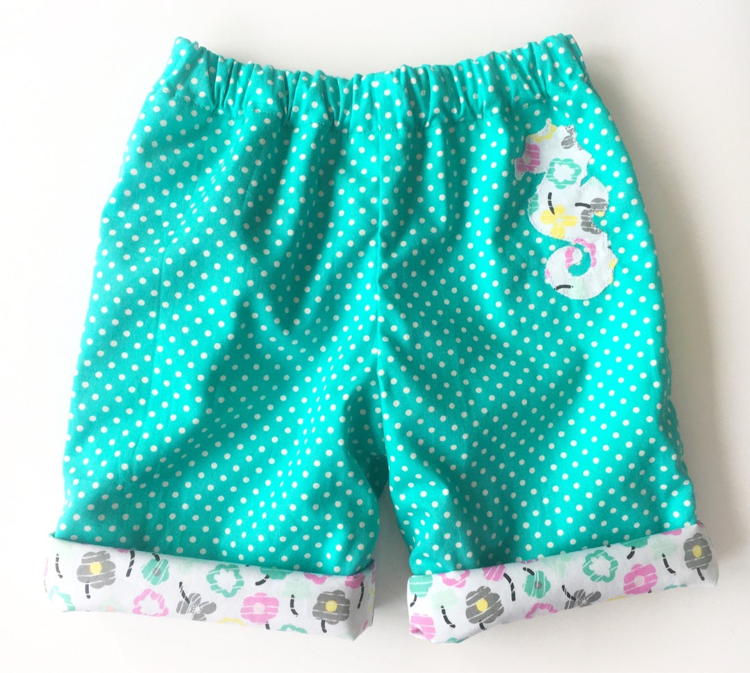 Reversible Girls Shorts, Reversible Toddler Shorts, Baby Girl Shorts ...