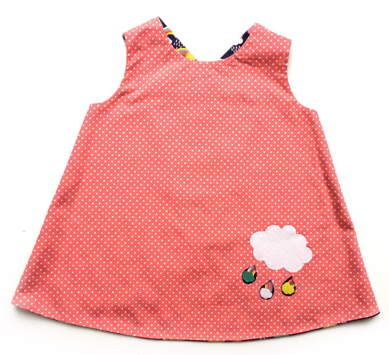Girls Rainbow Top Girls Reversible Top Girls Rainbow Summer - Etsy