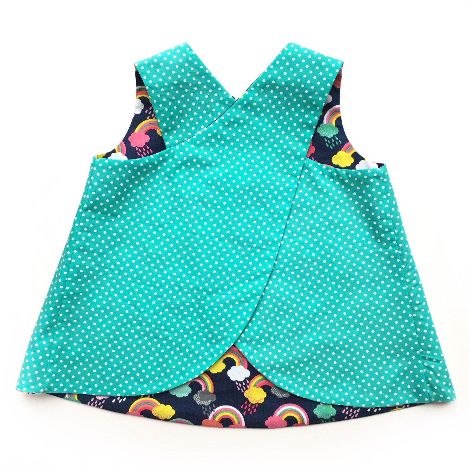 Girls Rainbow Top Girls Reversible Top Girls Rainbow Summer - Etsy