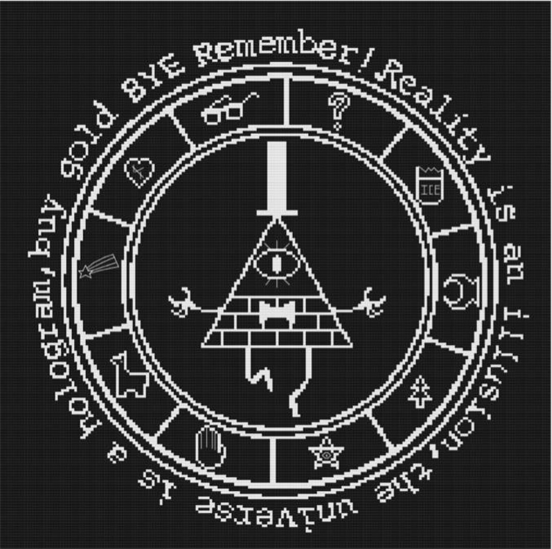 Gravity Falls Bill Cypher Summoning Cross Stitch Pattern - Etsy