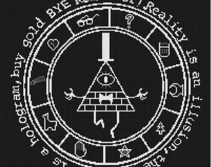 Gravity Falls Bill Cypher Summoning Cross Stitch Pattern - Etsy