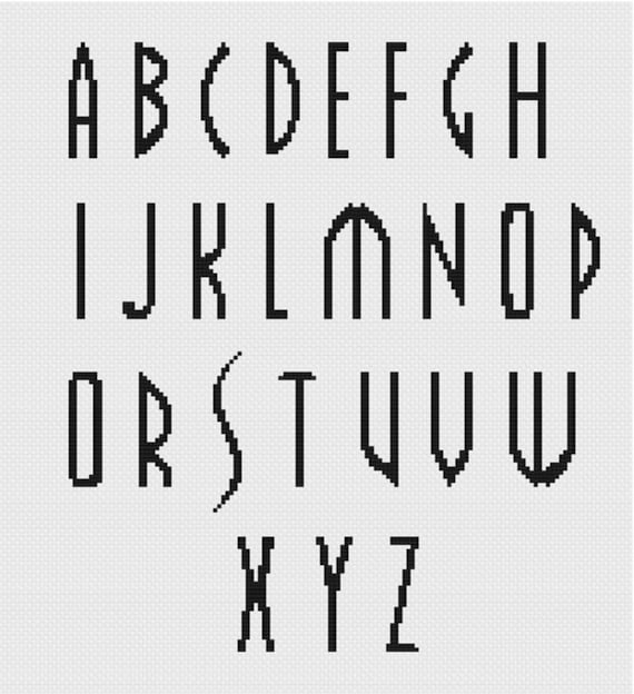 Farscape Font Cross Stitch Pattern | Etsy