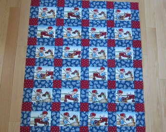 Tractor Baby Quilt - Etsy