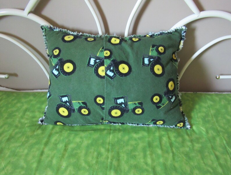 John Deere Standard Size PILLOW SHAM Rag Quilt Style 12 - Etsy
