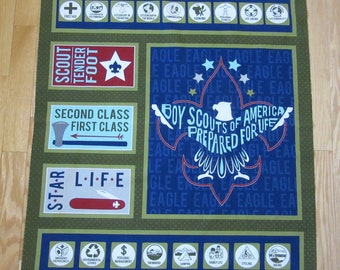 Modern Scouting Panel Gray Riley Blake 36x 44 P6205 2016 Licensed by ...