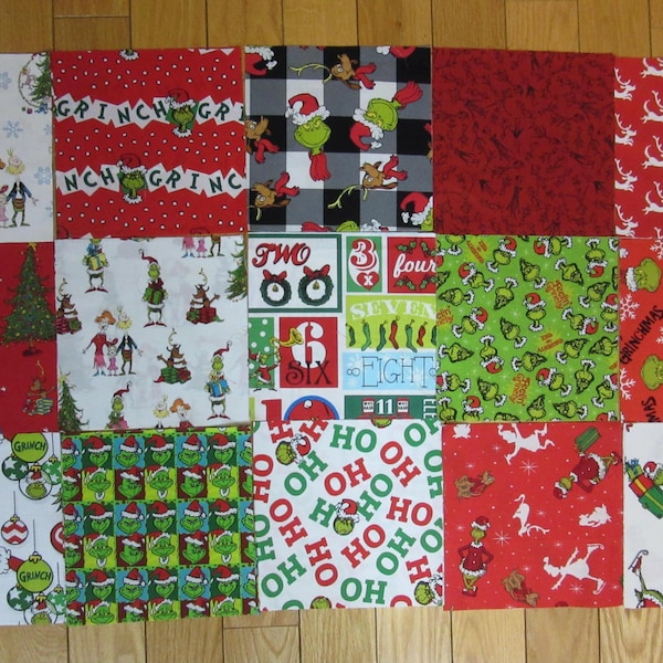 Grinch Quilt Kit - Etsy
