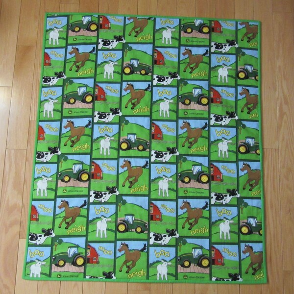 John Deere Rag Quilt - Etsy