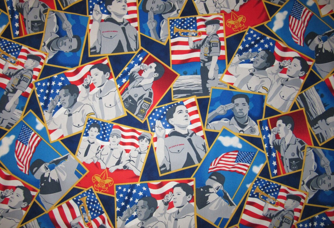 BTY Boy Scouts of America Fabric by the Yard - Etsy