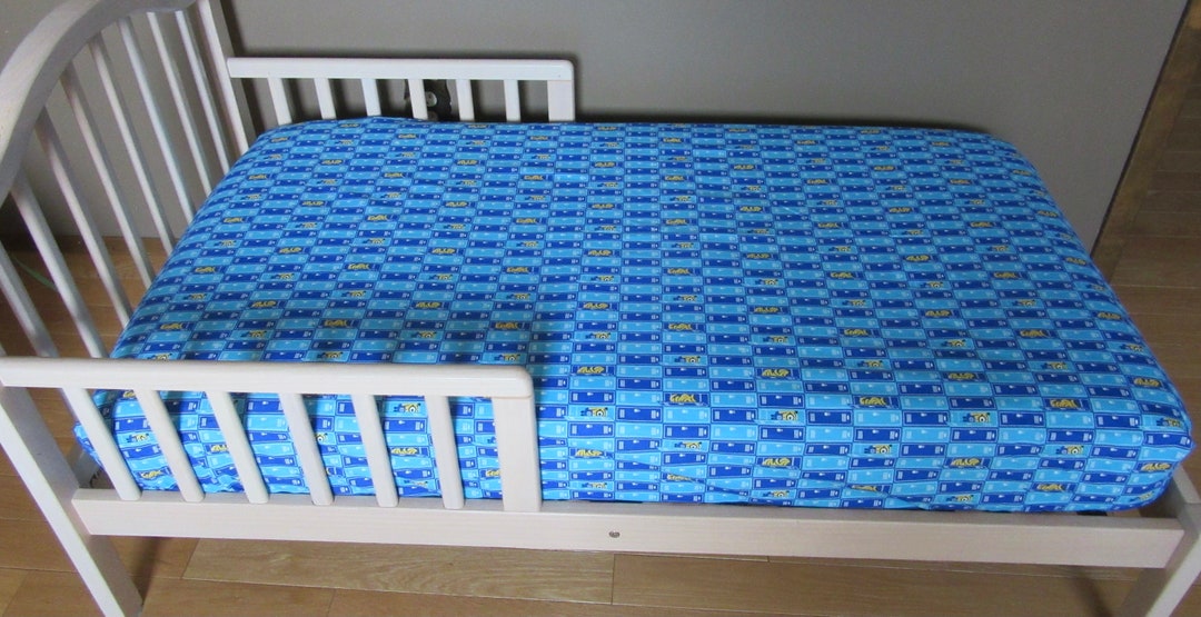 Minion Fabric Fitted Crib SHEET Toddler Bed Cartoon Fabric - Etsy