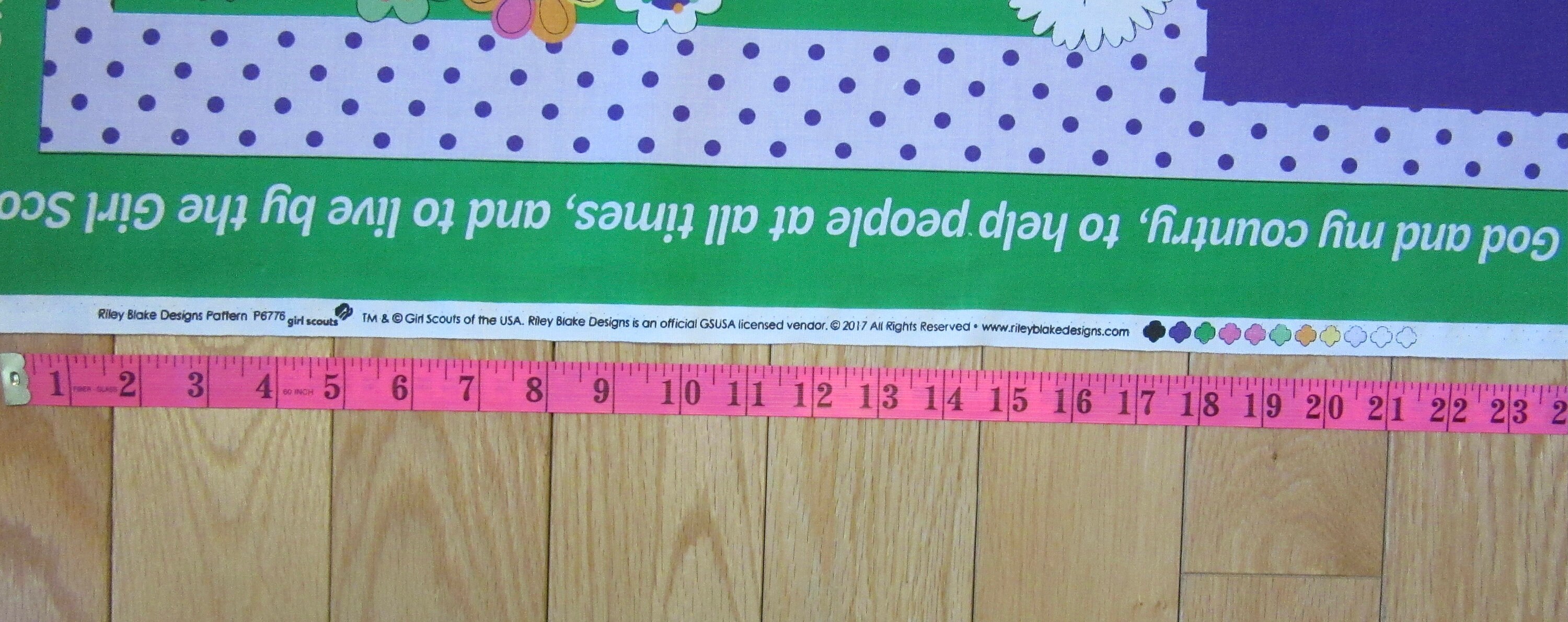 Girl Scouts Fabric Panel Green Boy Scouts of America - Etsy