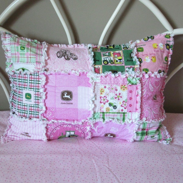 Rag Quilt Pillow - Etsy