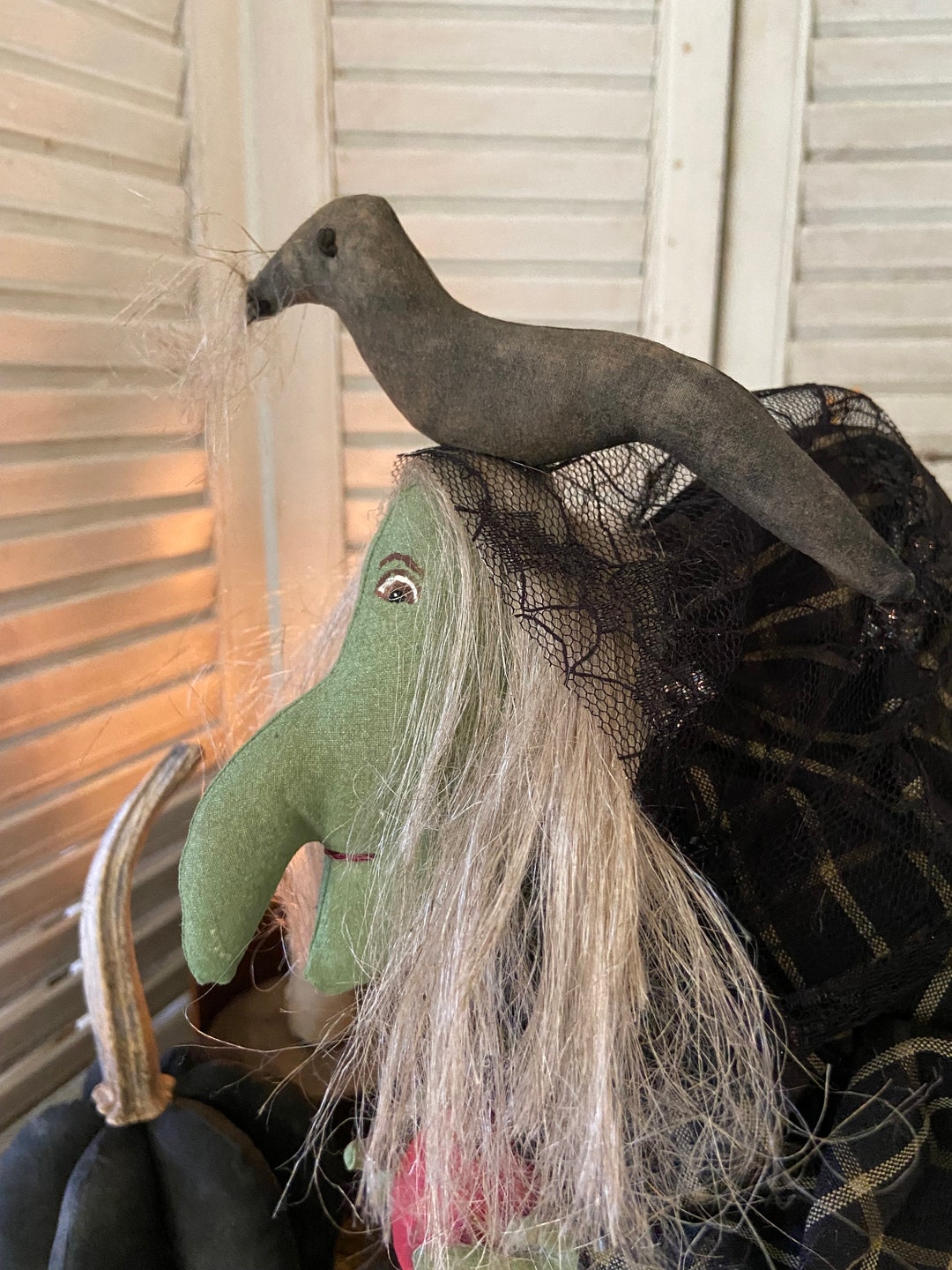 Primitive Folk Art~ Old Hag Doll~handmade/halloween Decor - Etsy