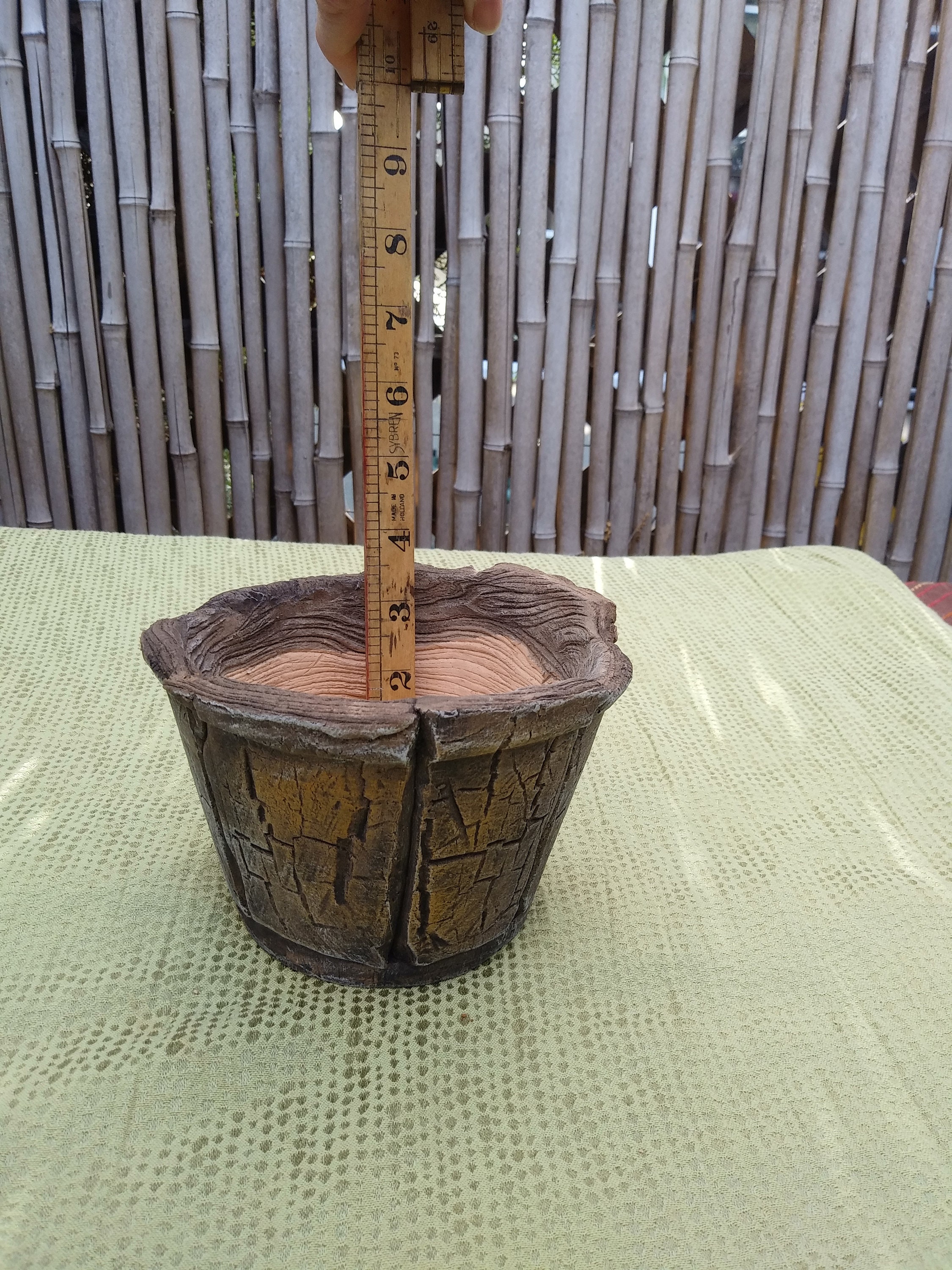 Tinted Tree-like Texture Unglazed Clay Cactus & Succulent Pot - Etsy