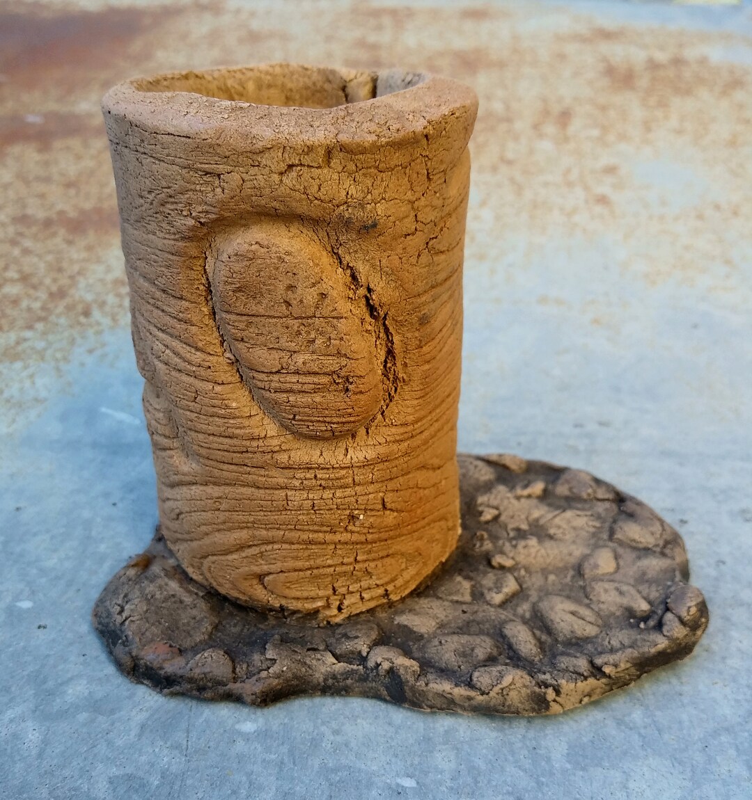 Oakland Concrete Texture Clay Cactus Mini-pot - Etsy