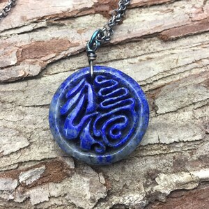 Fook Chinese Character Pendant Blessing Gemstone Pendant - Etsy