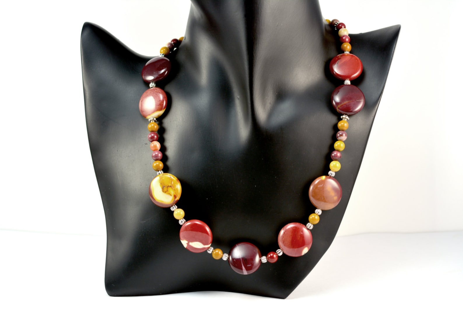 Mookaite Necklace, Mookaite Jewelry, Fashion Jewelry, Beaded Necklace ...