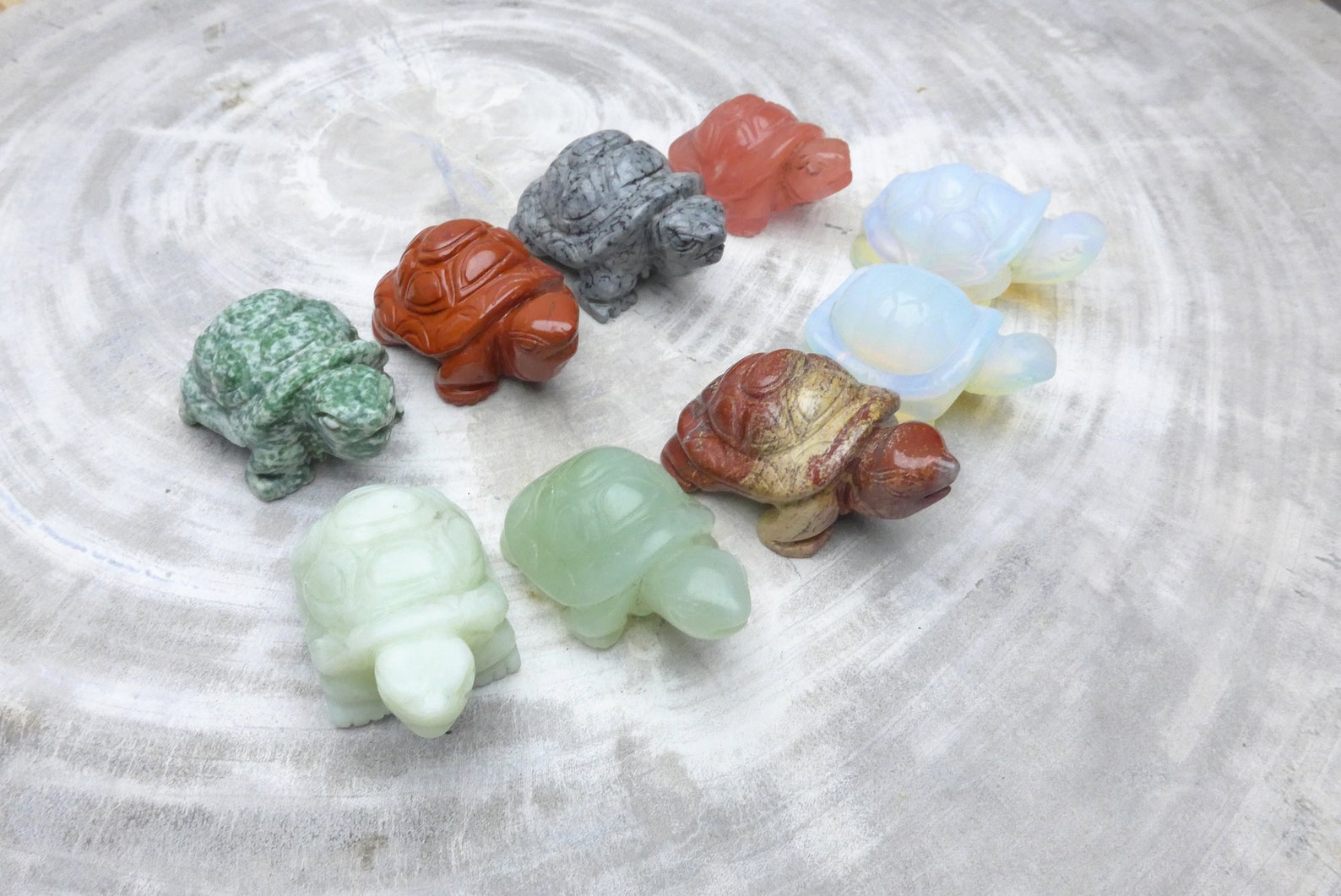 Gemstone Turtles Carved Gemstone Animals Engraved Gemstones - Etsy