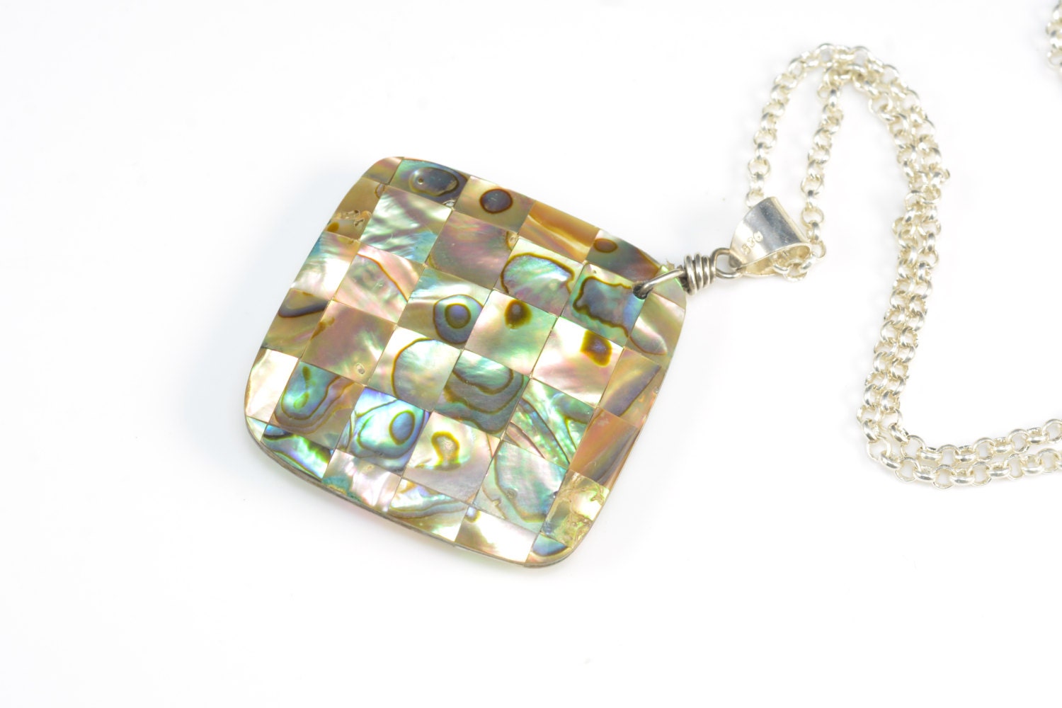 Abalone Necklace,paua Shell Pendant, Abalone Shell Jewelry, Shell ...