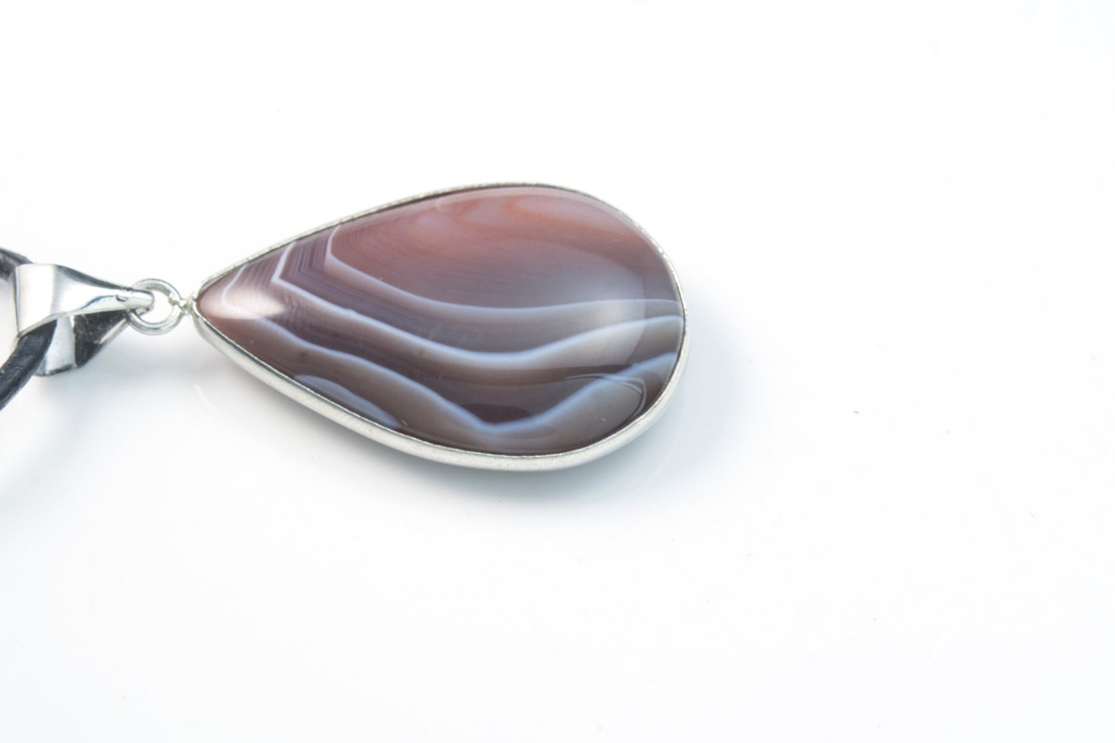 Botswana Agate Pendant Necklace Handmade Copper Jewelry - Etsy