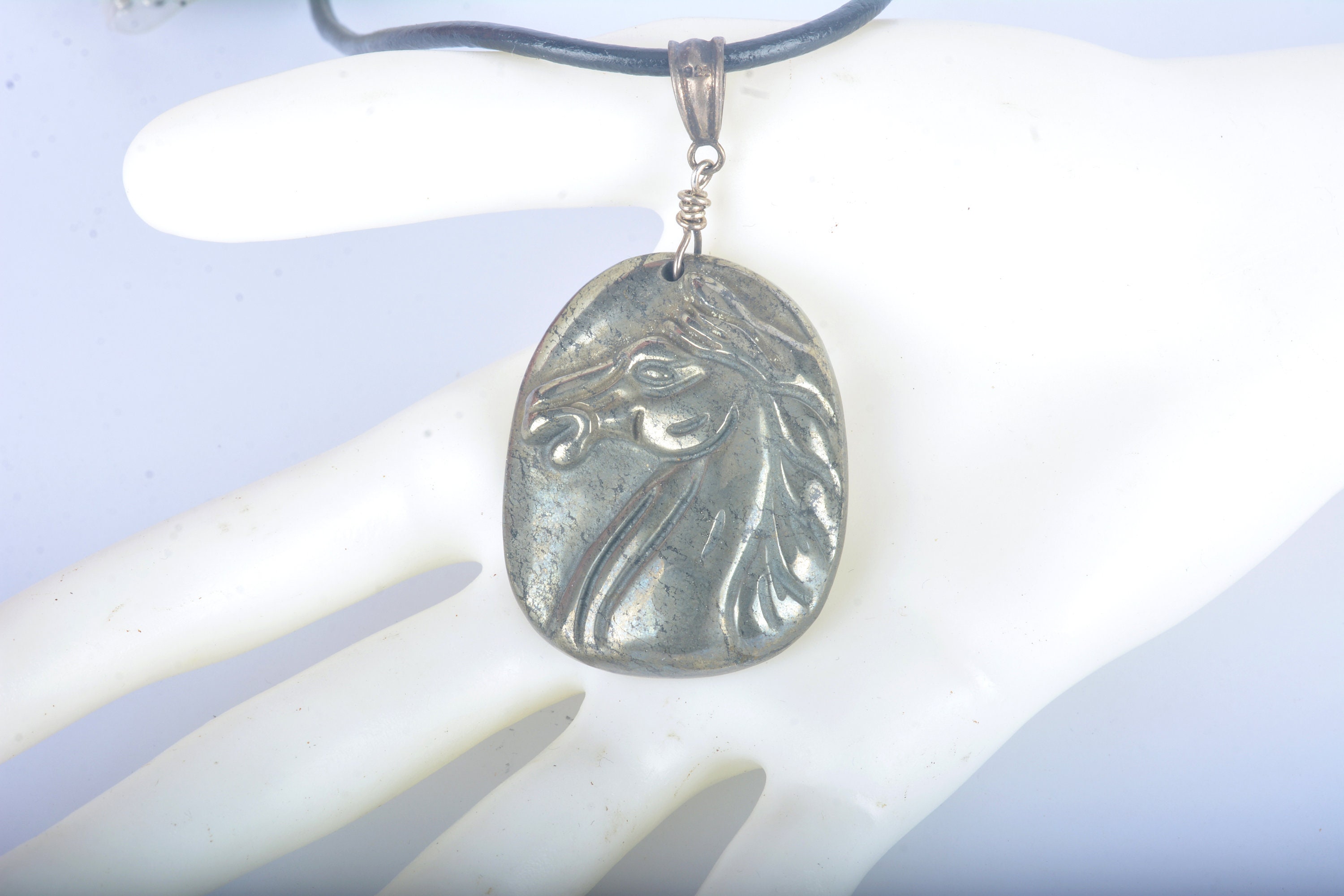 Pyrite Pendant Natural Genuine Pyrite Jewelry Handcarved - Etsy