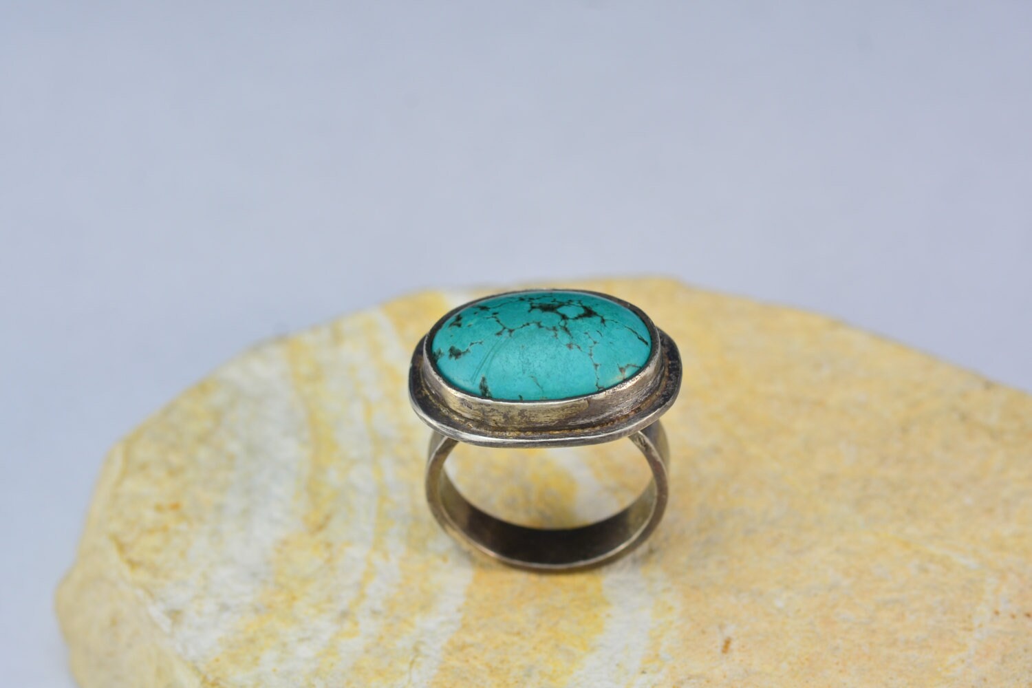 Turquoise Ring Natural Turquoise Turquoise Jewelry Green - Etsy