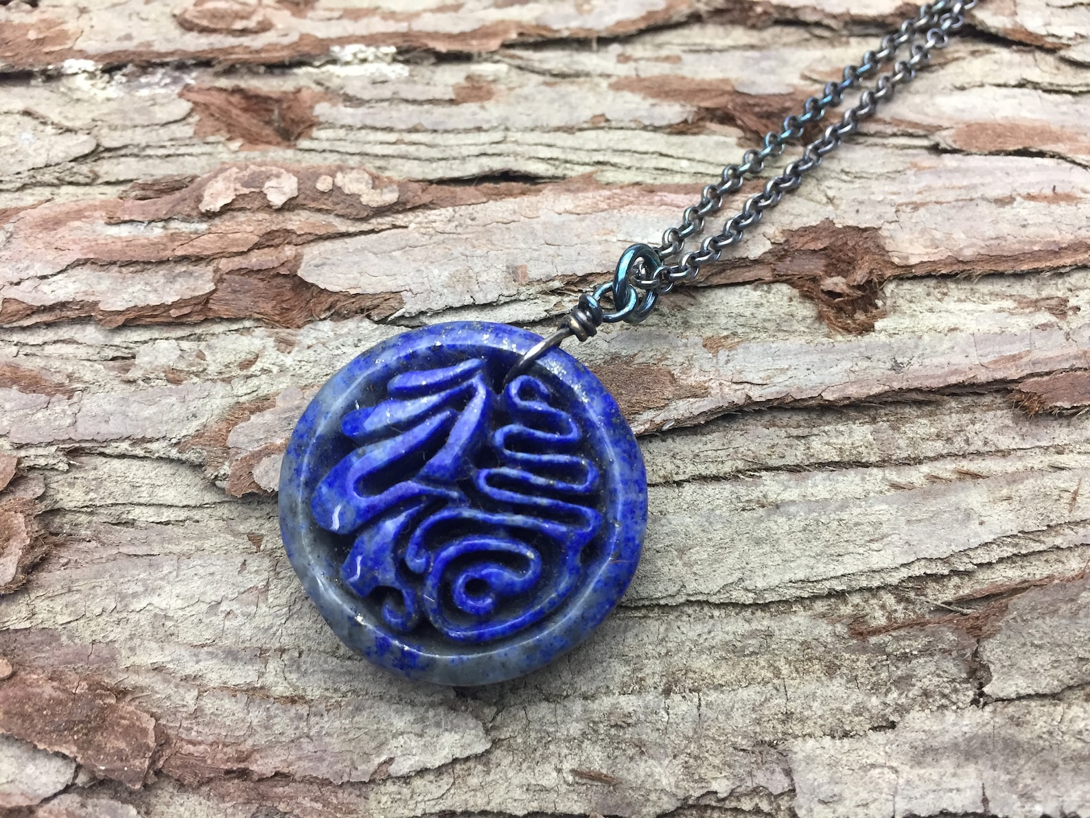 Fook Chinese Character Pendant Blessing Gemstone Pendant - Etsy