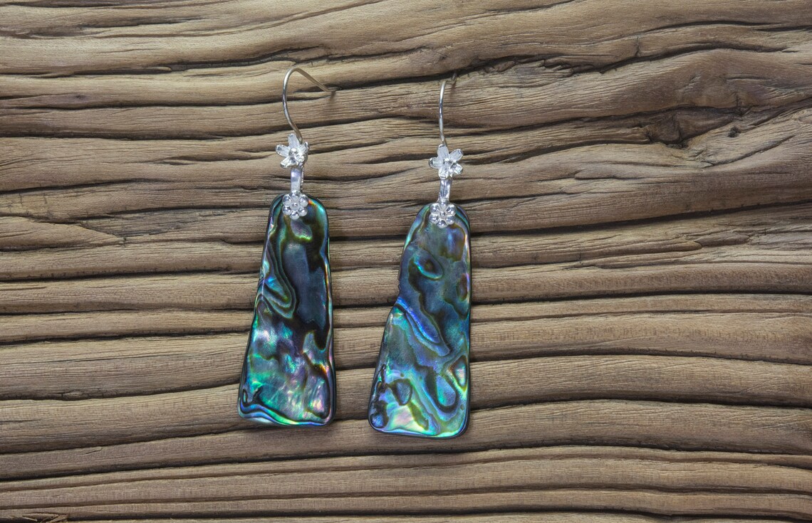 Abalone Shell Earrings shell Earrings Abalone Shell - Etsy