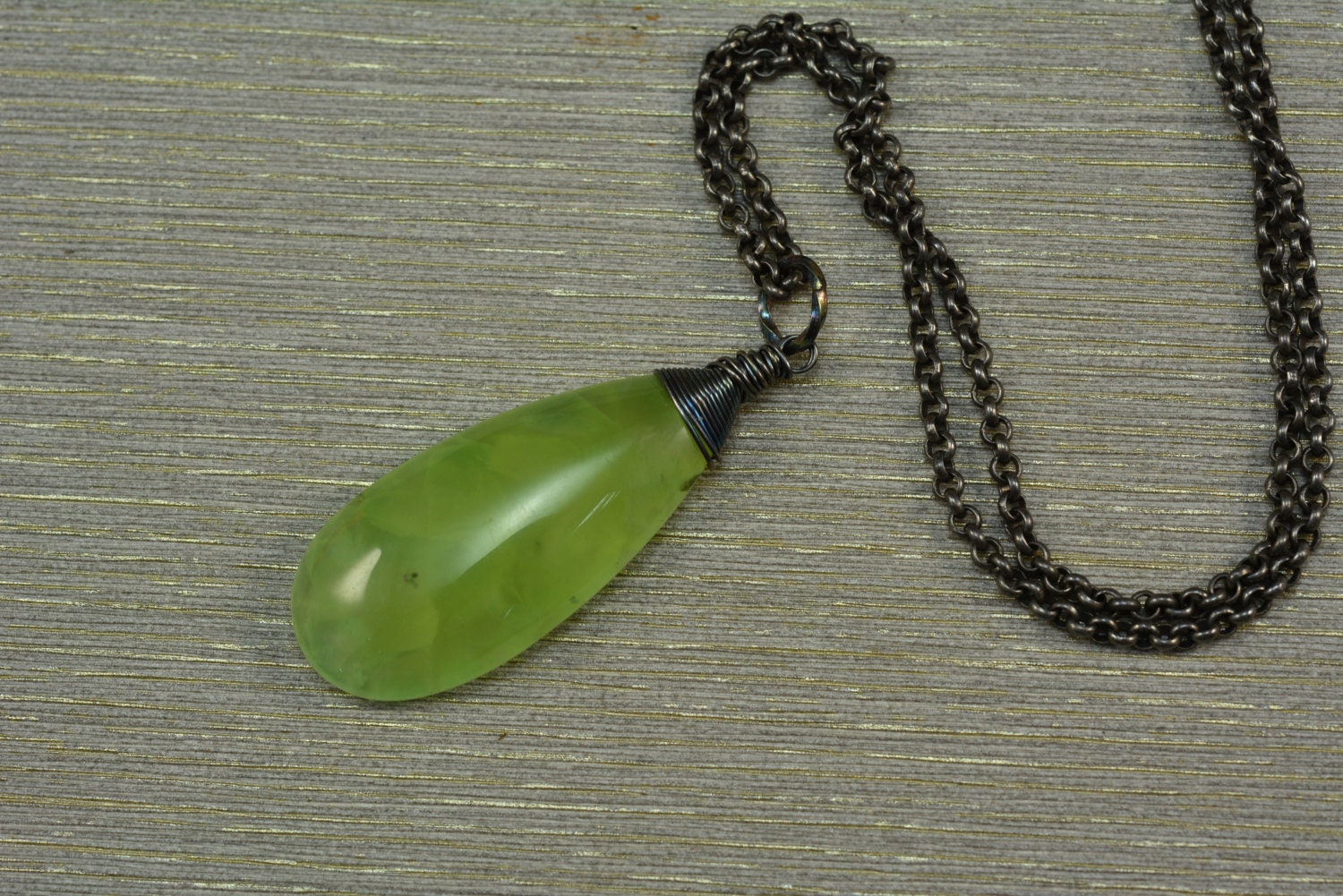 Prehnite Pendant Prehnite Jewelry Lime Green Pendant - Etsy