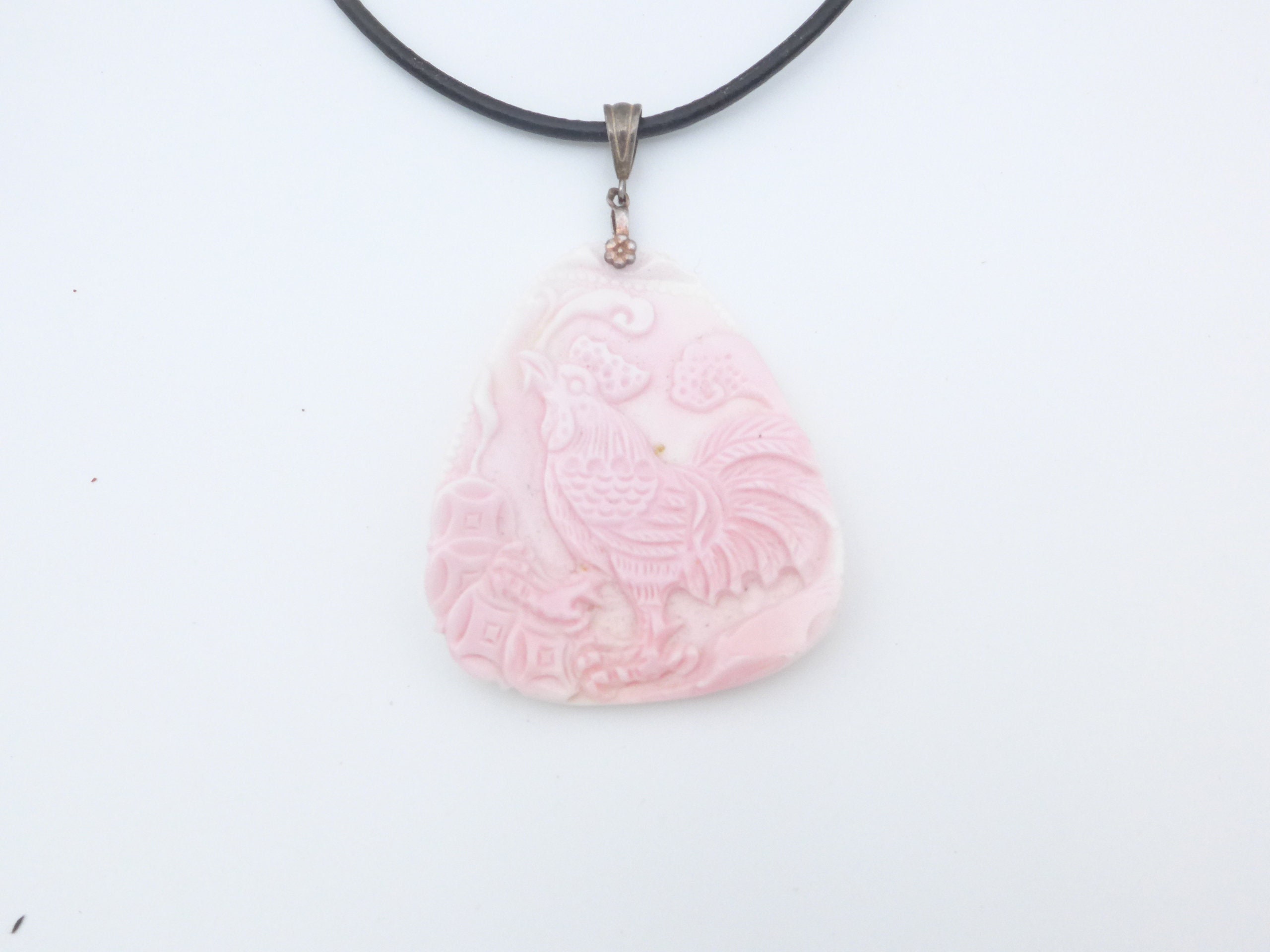 Queen Conch Shell Pendant Pink Natural Sea Shell Pendant - Etsy