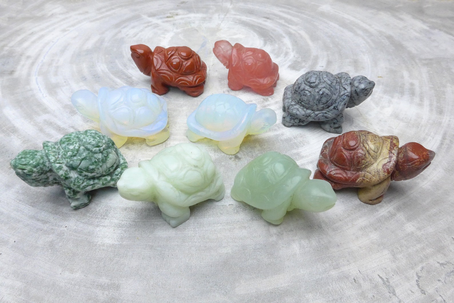 Gemstone Turtles Carved Gemstone Animals Engraved Gemstones - Etsy