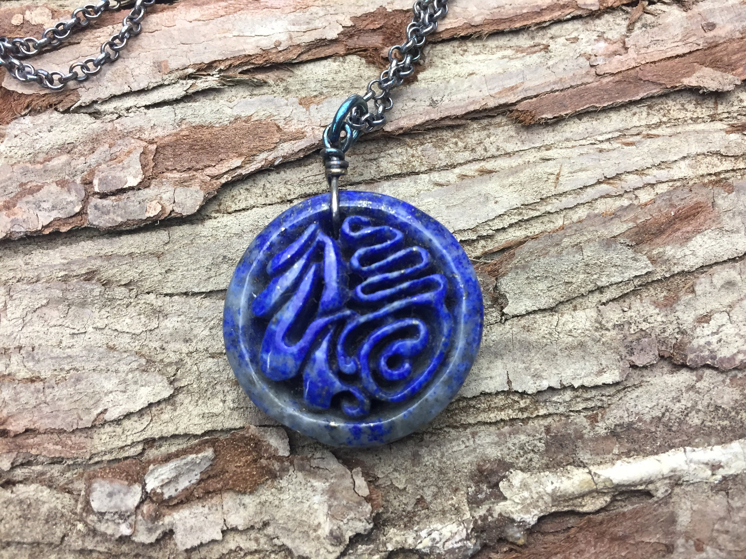 Fook Chinese Character Pendant Blessing Gemstone Pendant - Etsy