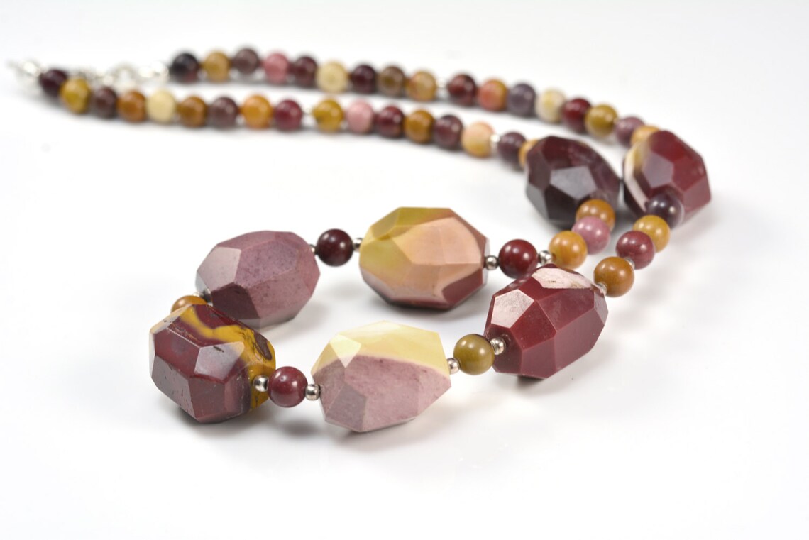 Mookaite Jewelry Mookaite Necklace Nugget Necklace Jasper - Etsy