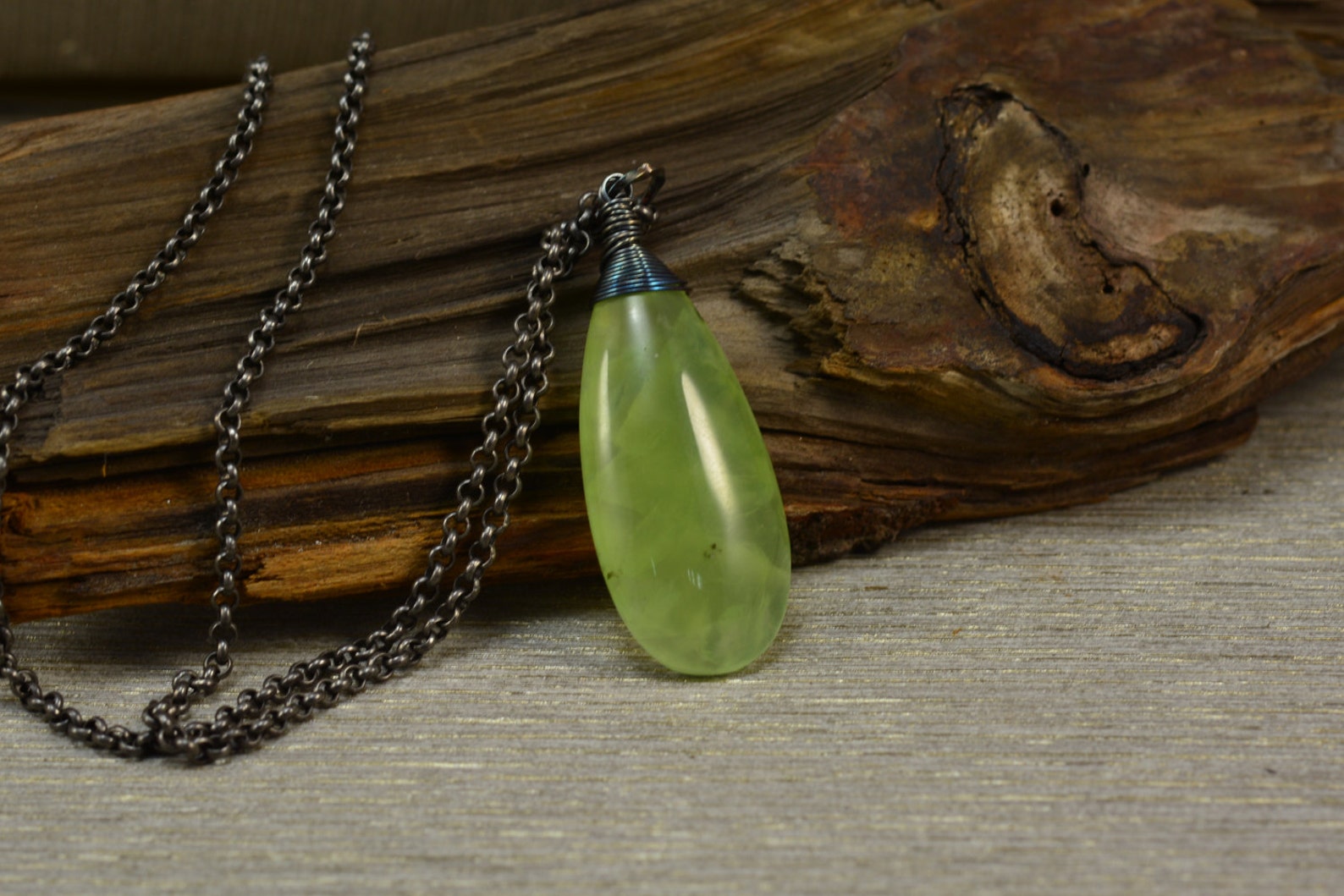 Prehnite Pendant Prehnite Jewelry Lime Green Pendant - Etsy