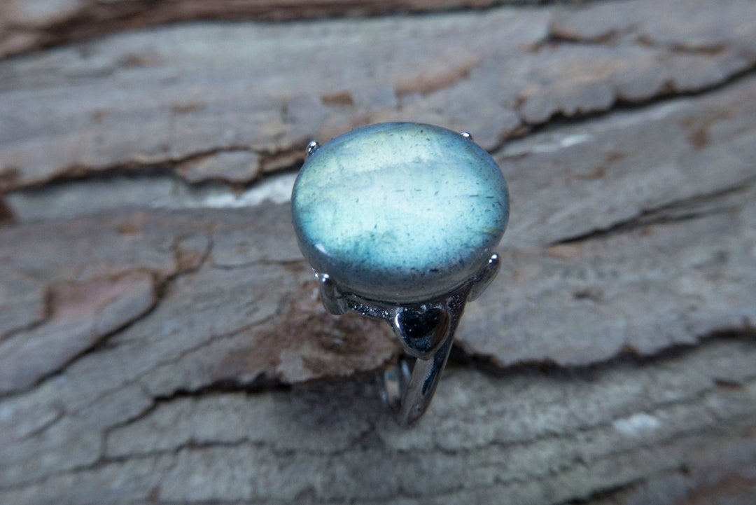 Flash Labradorite Ring, Gemstone Ring, Labradorite Jewelry, Small ...