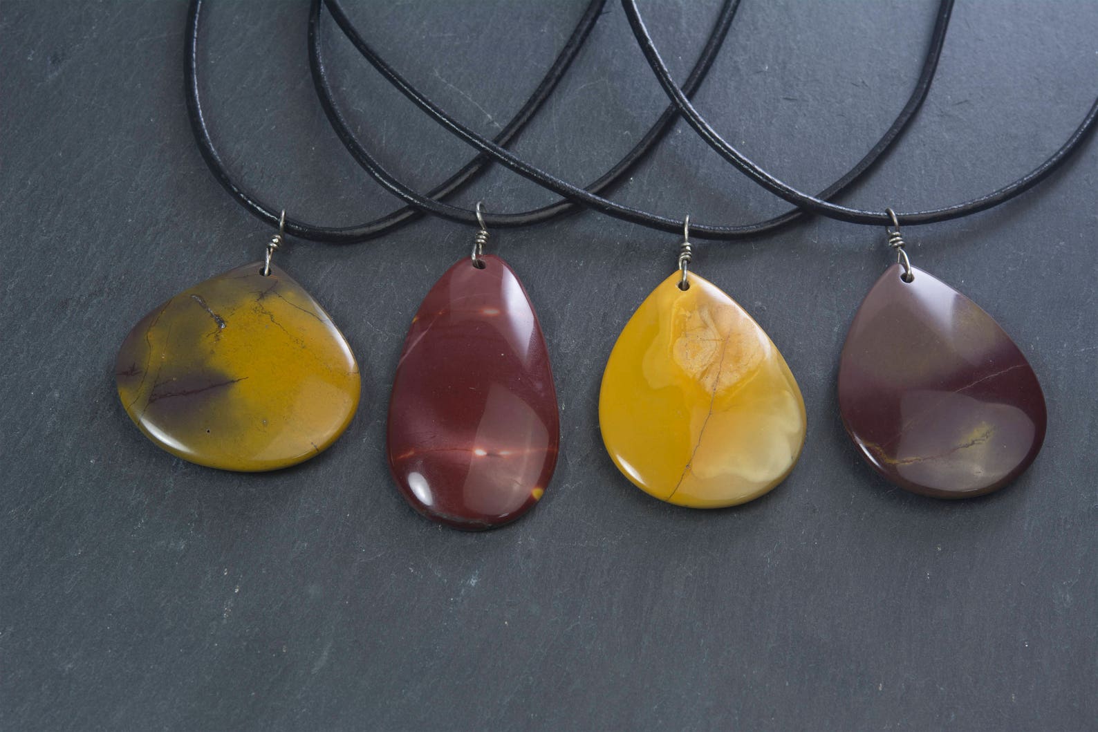 Mookaite Jasper Jewelry, Natural Mookaite Jasper Drop Pendant, Teardrop ...