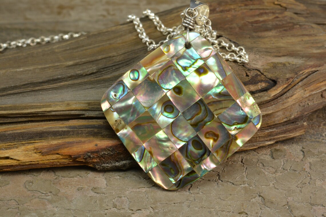 Abalone Necklace,paua Shell Pendant, Abalone Shell Jewelry, Shell ...