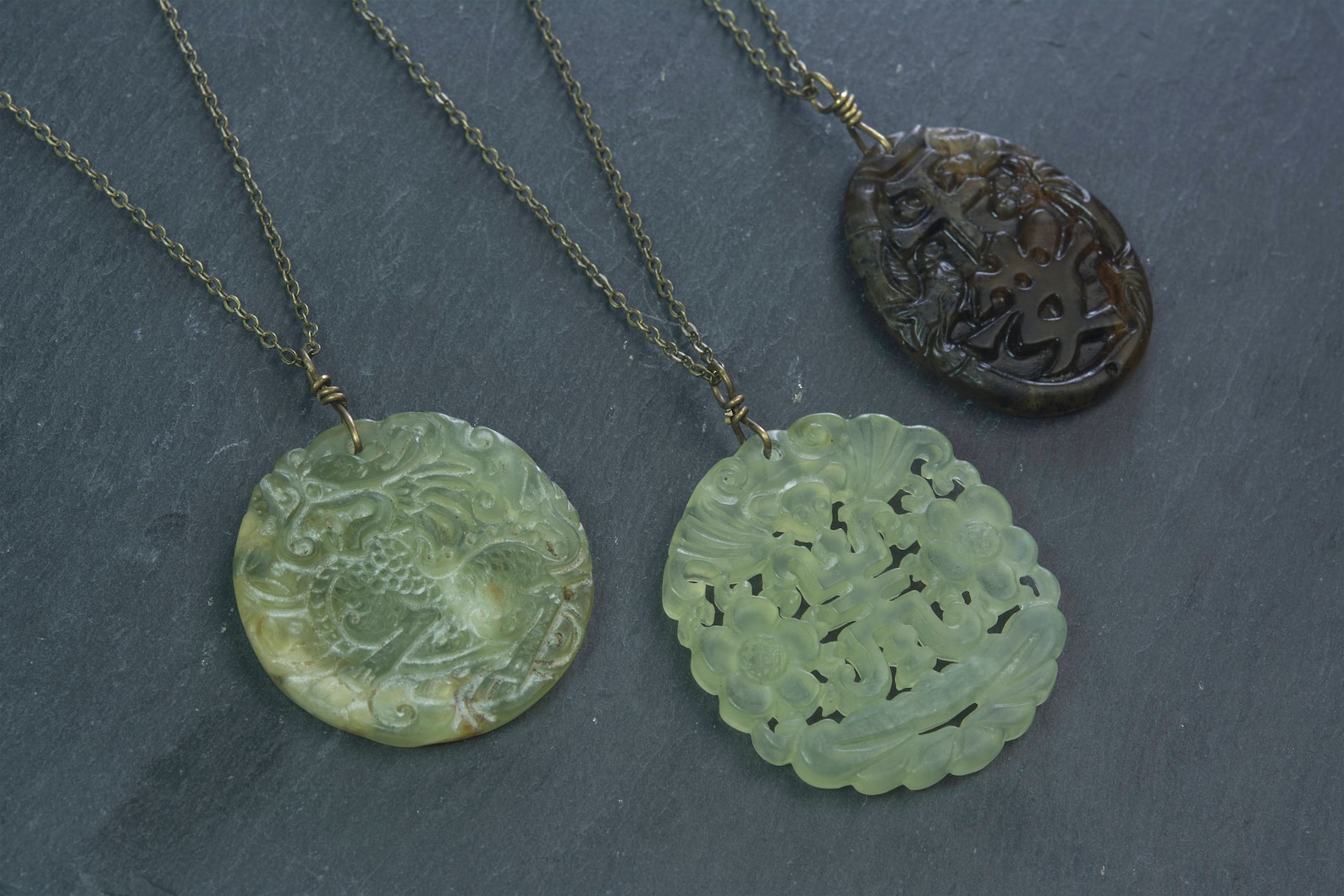 Chinese Jade Jewelry, Lucky Gemstone Carving Pendant, Traditional ...