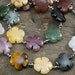 Flower Gemstone Necklace Colorful Stone Jewelry Handmade - Etsy